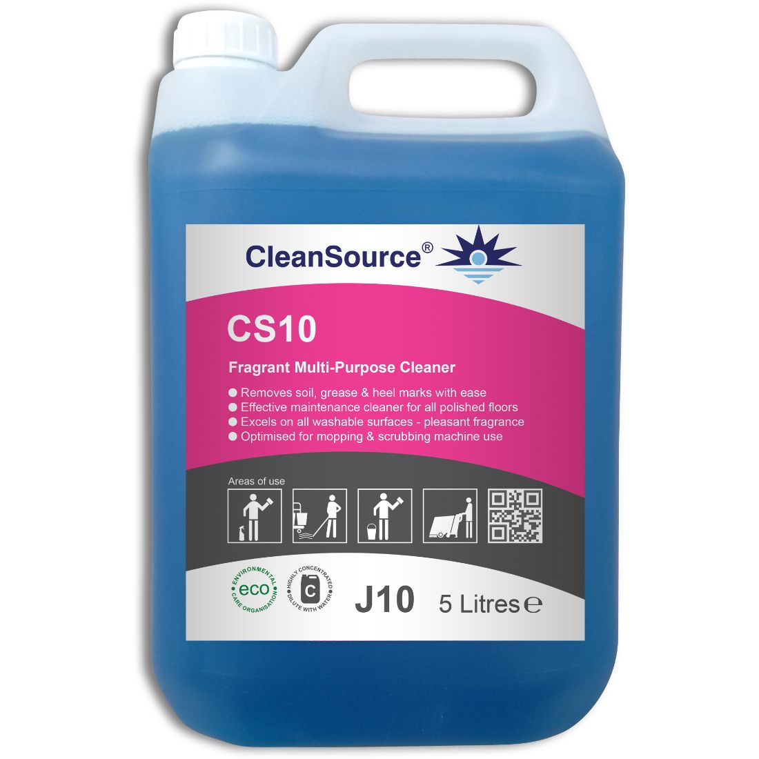 CleanSource® CS10 Fragrant Multi-Purpose Cleaner 5L - JanPal (UK ...
