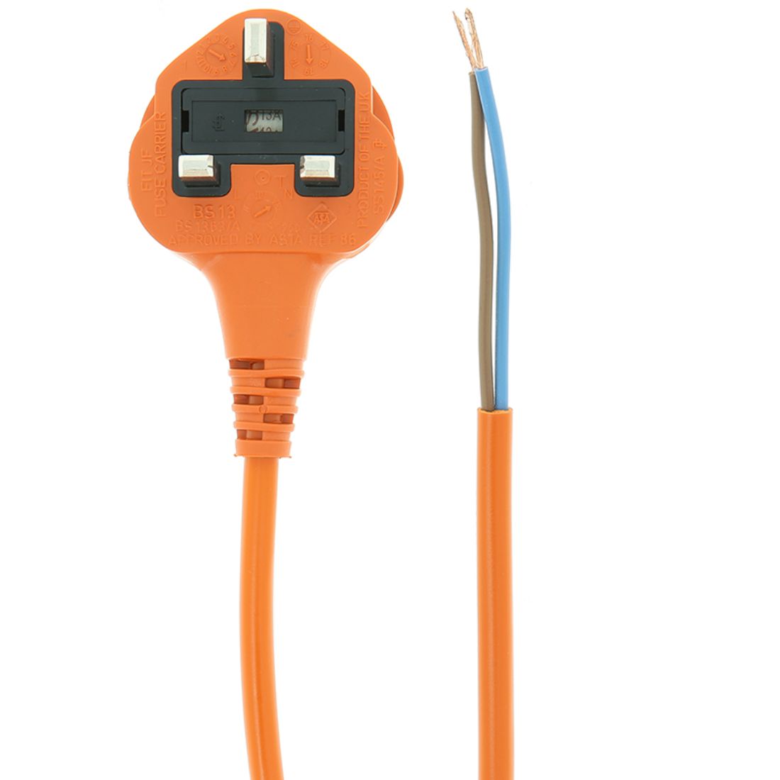 Vacuum Cleaner Cable (Wire In) 12 Metre x 1mm 2 Core Hi Vis Orange ...
