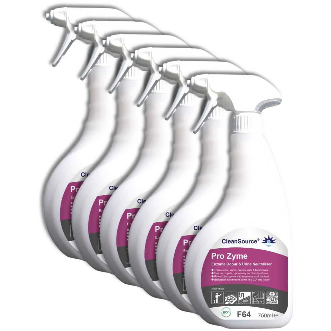 CleanSource® PRO-ZYME Enzyme Urine & Odour Neutraliser (6x750ml ...